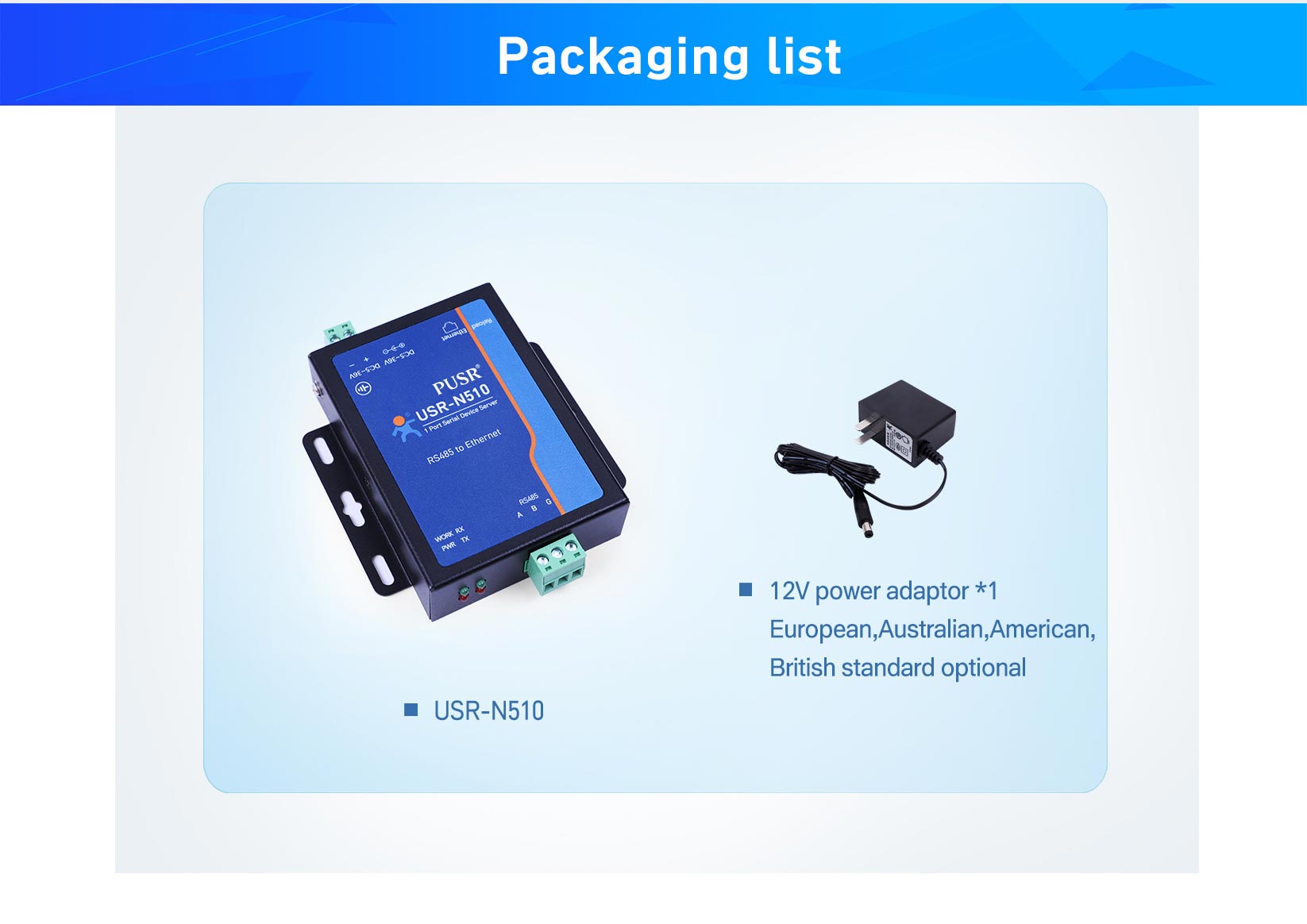 Industrial RS485 serial to Ethernet converter with modbus RUT to TCP
